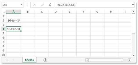 Excel Edate Function W3resource