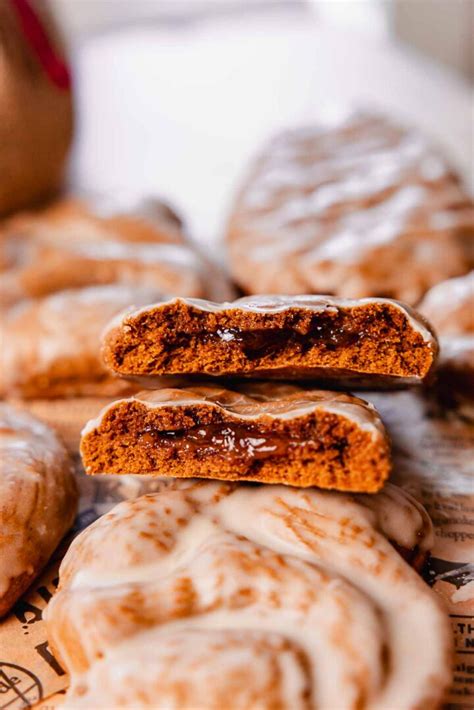 Thick Gingerbread Molded Cookies With Jam Filling Flouring Kitchen