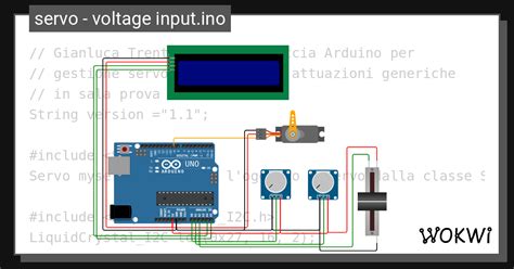 Servo Voltage Input Ino Wokwi ESP32 STM32 Arduino Simulator