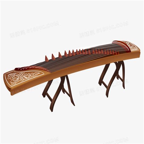 卡通手绘传统乐器古筝元素图片免费下载 Png素材 编号13gi5prge 图精灵