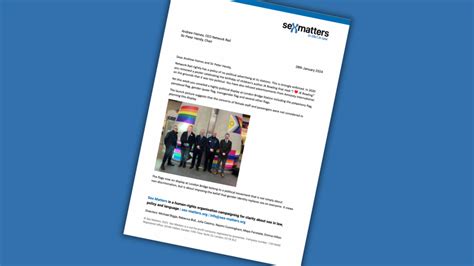 Letter To Network Rail Sex Matters