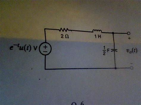 solved for the circuit shown find vo t using laplace