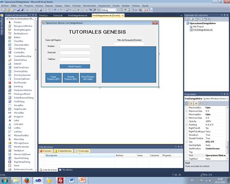 manuales de programacion agregar eliminar filas filtrar cargar y