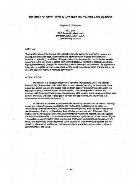 The Role Of Satellites In Internet Multimedia Applications Ieee Conference Publication Ieee
