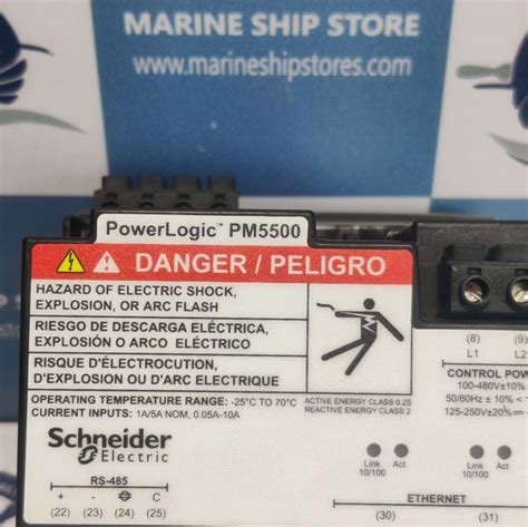 Schneider Powerlogic Pm 5500 Power Meter Marine Ship Store