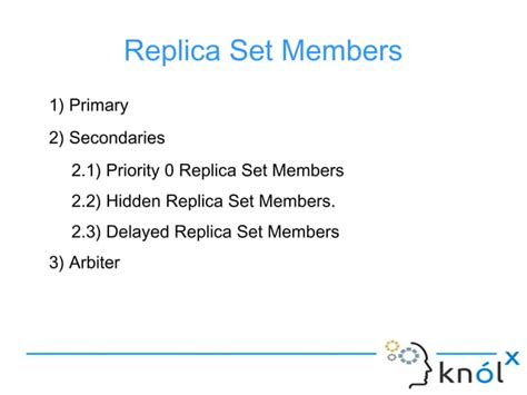 Mongodb Advance Concepts Replication And Sharding Odp Databases Computer Software And