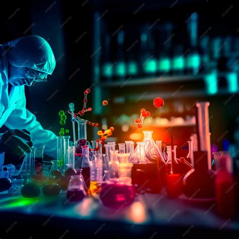 Premium Photo Scientific Background Research In Biochemistry And