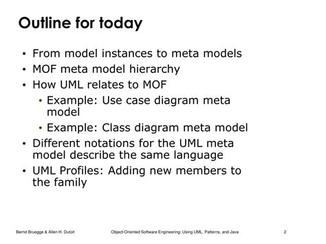 Ppt Chapter 2 Modeling With Uml Part 4 Uml 2 Metamodel Powerpoint