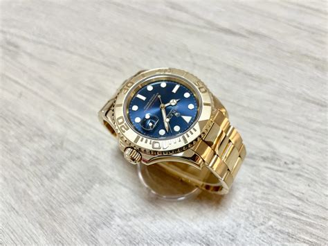 Rolex Yacht Master 18ct Yellow Gold Blue Dial 16628 Rolex Watches