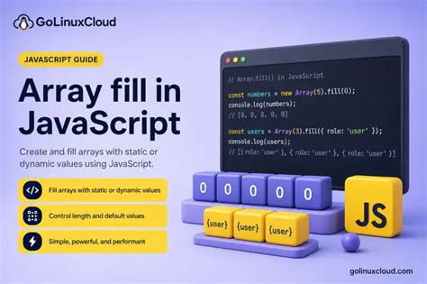 Javascript Array Fill And Fill Array Js Fill Arrayfrom Typed Arrays