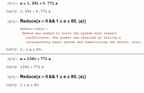 Wolfram Mathematica Reduce Results In An Error For A Polynomial With