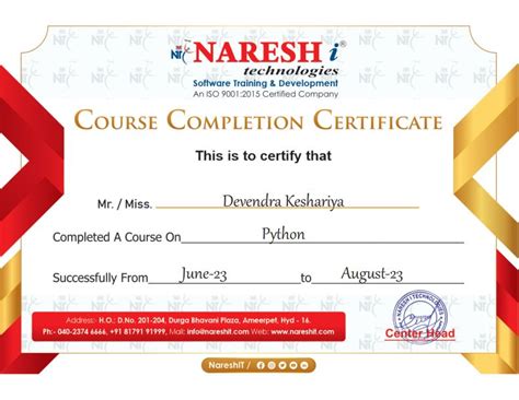 completed python course from naresh i devendra keshariya posted on the topic linkedin