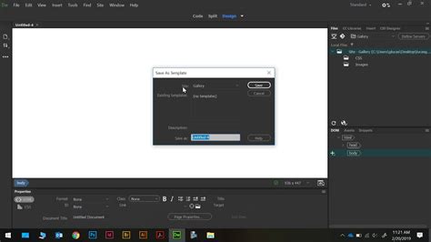 creating a dreamweaver template youtube
