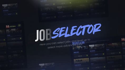 [qb and esx] advanced job selector fivem releases cfx re community