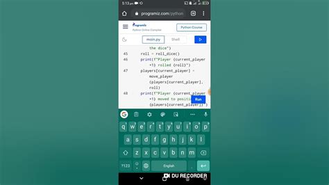 Create A Snake And Ladder Game On Python Using Android Phone