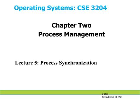 Lecture 5 Process Synchonizationrevisedpdf