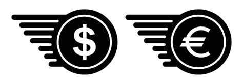 빠른 환전 아이콘 벡터입니다 유로 달러 표지판 은행 통화 기호 Championship에 대한 스톡 벡터 아트 및 기타 이미지