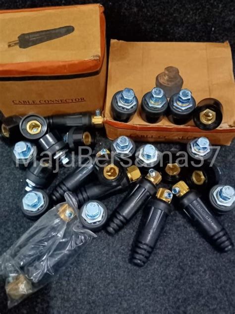 Konektor Connector Kabel Mesin Las Mm Male Harga Satuan Konektor