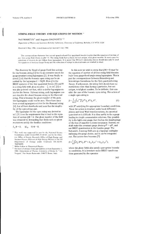 Pdf String Field Theory And Equations Of Motion