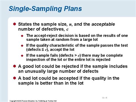 G Acceptance Sampling Plans Aql Power Point Slides