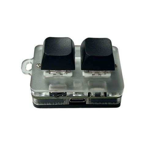 2 Keys Mini Custom Bluetooth Keyboard With Rgb Light Hot Swappable Gaming Macropad Keypad Paste