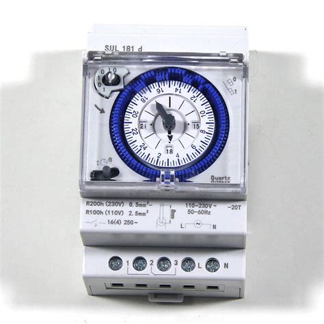 Sul181d 24 Hours DIN Rail Mechanical Timer 15 Min Daily Program Time Relay Switch China Time