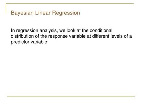 Ppt Bayesian Linear Regression Powerpoint Presentation Free Download