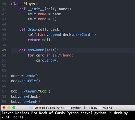 How To Create A Deck Of Cards In Python Image To U