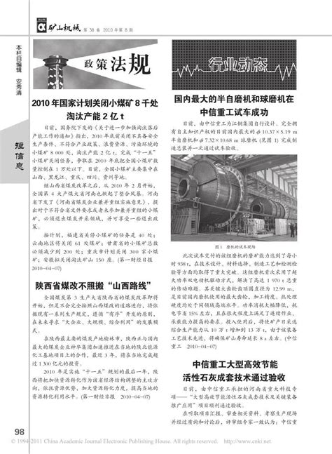 国内最大的半自磨机和球磨机在中信重工试车成功 Word文档免费下载 亿佰文档网