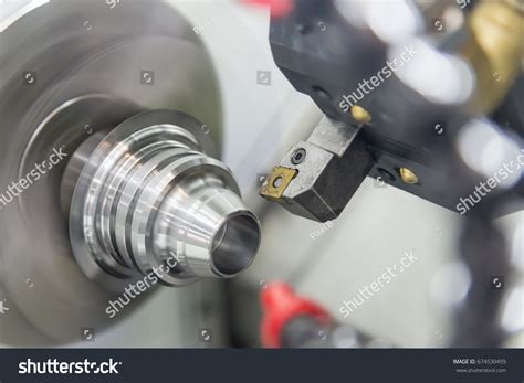 Cnc Lathe Machine Turning Machine Cutting Stock Photo Shutterstock