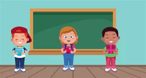 انیمیشن دانش آموز در کلاس درس 40777 Students Animation Characters With