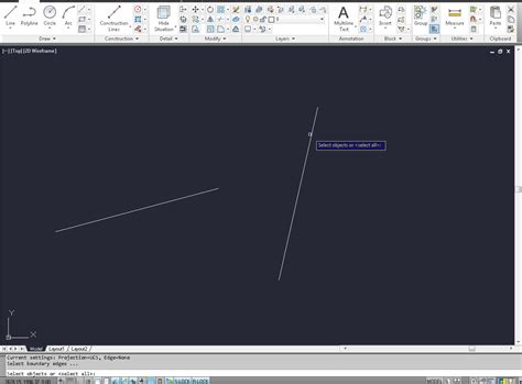 Trim And Extend In Autocad Grabcad Tutorials
