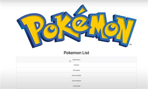 Eric Vogelpohl On Linkedin My 13 Pokemon Web App