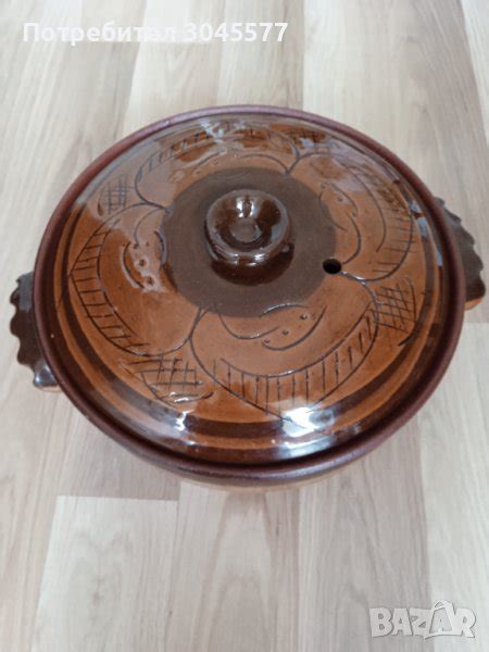 Глинен съд 5,5 литра с капак (за декорация) в Декорация за дома в гр ...