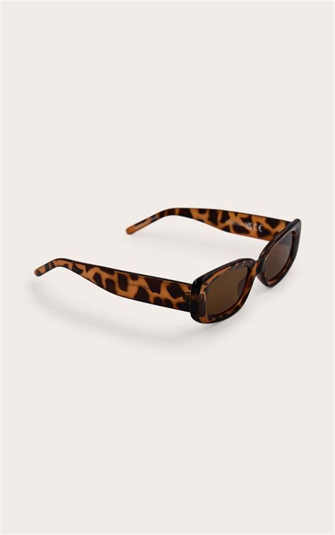 Amber Tortoise Shell Chunky Angled Sunglasses Accessories Plt