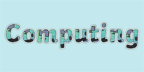 Computing Title Display Lettering Computing Display Lettering