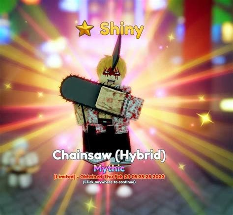 Anime Adventure L Shiny Chainsaw Hybrid