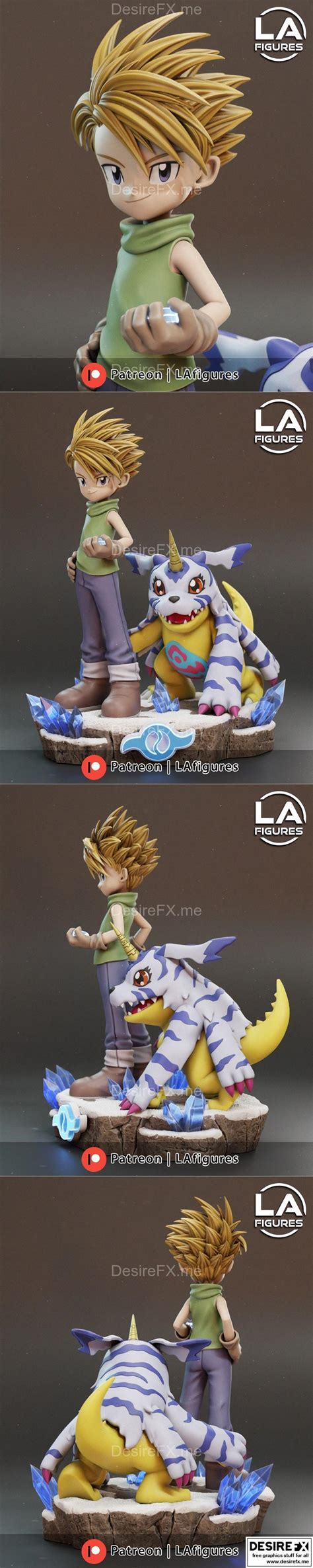 Desire Fx 3d Models Matt And Gabumon Digimon 3d Print Model Stl