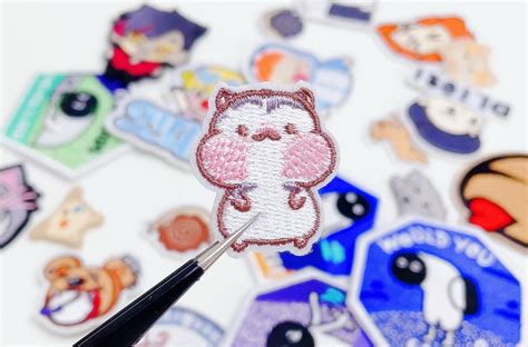 맞춤 자수패치 와펜 주문제작 벨크로 열접착 옷핀 양면테이프 자석 옵션 제공