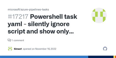 Powershell Task Yaml Silently Ignore Script And Show Only Hello