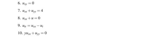 Solved Exercises 1 3 As Classify The Following Second Order