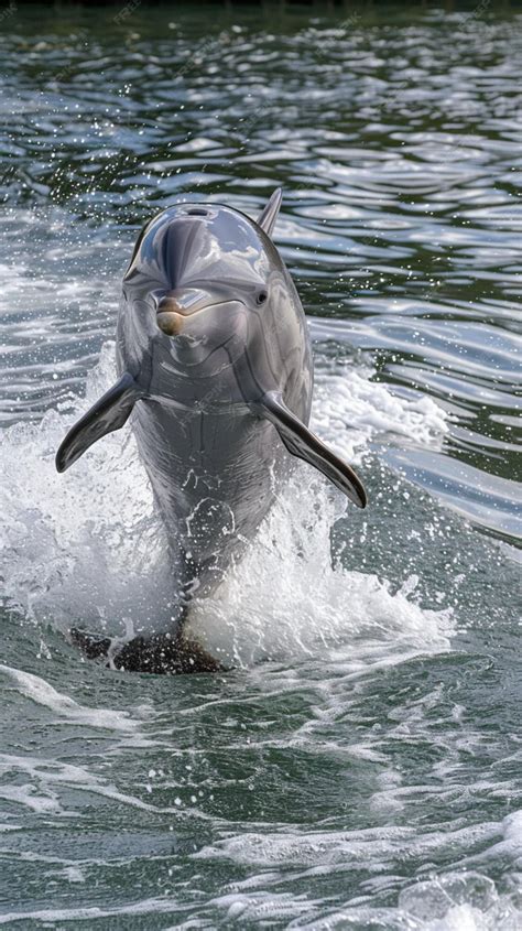 premium photo image of dolphin in the sea generated by ultra