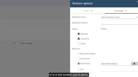 Oracle Database Recovery Using The Commvault Command Center YouTube