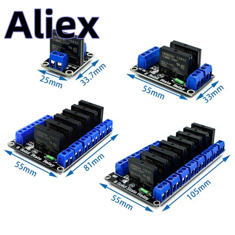 5V Relay 1 2 4 8 Channel SSR High Low Level Solid State Relay Module 250V 2A For Arduino