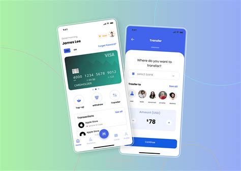 تصميم تطبيق الدفع الالكتروني Ui Ux مستقل