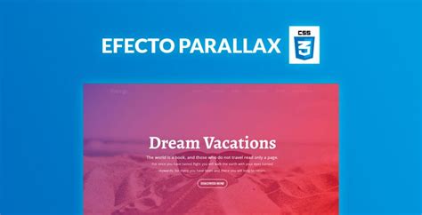 Cómo Crear Un Efecto Parallax Con Css Diseñador Web Freelance Javi