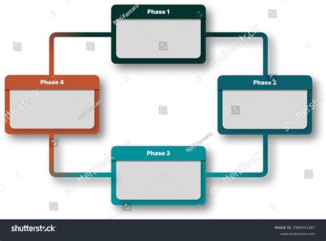 Set Boxes Cycle Presentation Flowchart Colorful Stock Illustration 2580552267 Shutterstock