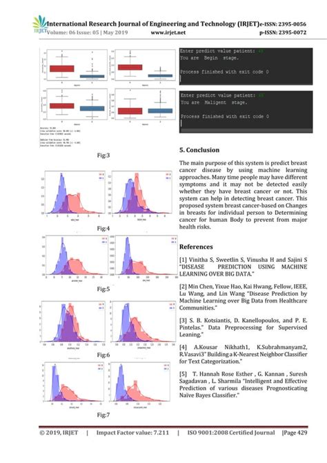 Irjet Breast Cancer Disease Prediction Using Machine Learning Approach Pdf