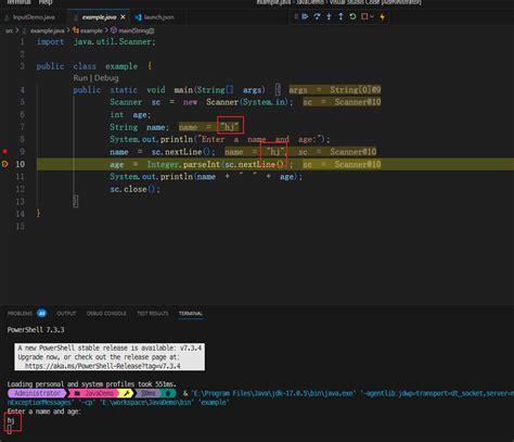 inputmismatch error coding java in vscode but no error in apache netbeans · issue 3079
