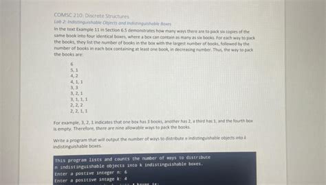 Solved Comsc 210 Discrete Structures Lab 2